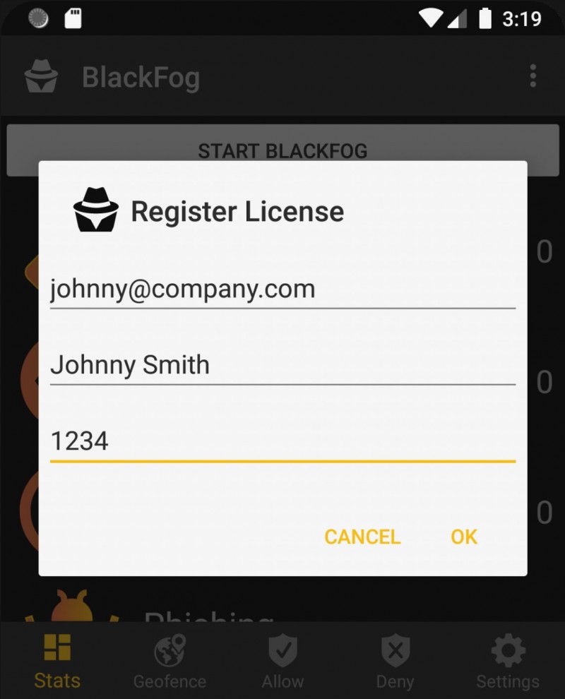 BlackFog License Key Activation | BlackFog